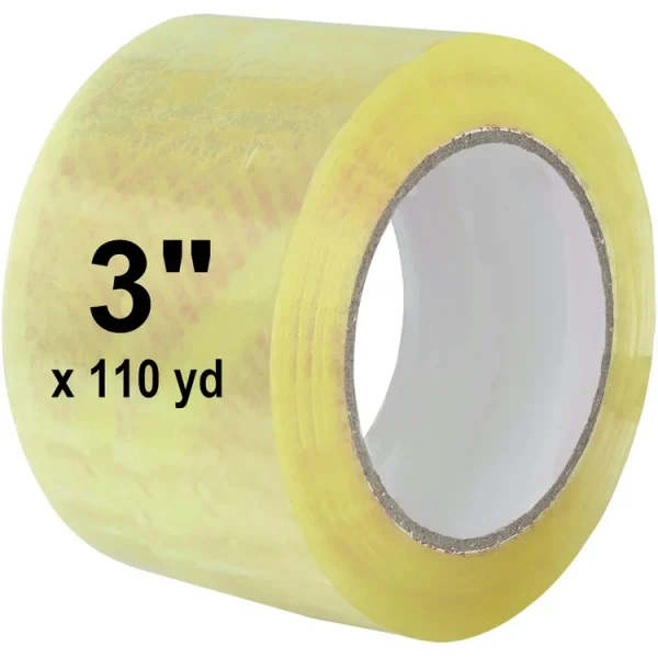 Heavy Duty Arcylic Clear Tape – 1.8 Mil – 3 Inch x 110 Yard Tape ...